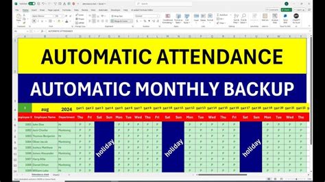 Shahab Islam On Linkedin Automatic Attendance Sheet In Excel With