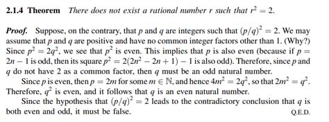 solved 2 1 4 theorem there does not exist a rational number