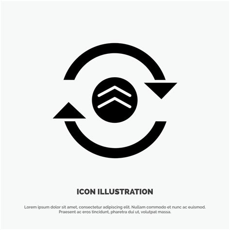 Arrow Refresh Reload Computing Solid Black Glyph Icon 18015113 Vector Art At Vecteezy