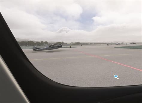 Static Aircraft Visible From Cockpit But Invisible In External View