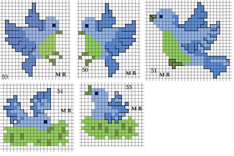 Рисунки схема крестиком