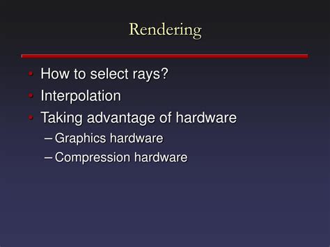 PPT Lightfields Lumigraphs And Image Based Rendering PowerPoint