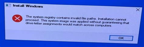 Windows 10 Upgrade Fails The System Registry Contains Invalid File