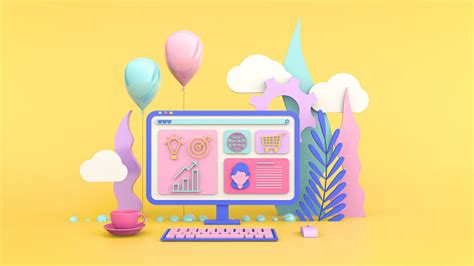 테이블에 작업 공간의 귀여운 3d 그림 작업 프로세스 아이콘컴퓨터 모니터 디자인 전문가에 대한 스톡 사진 및 기타 이미지 디자인 전문가 장치 화면 0명 Istock