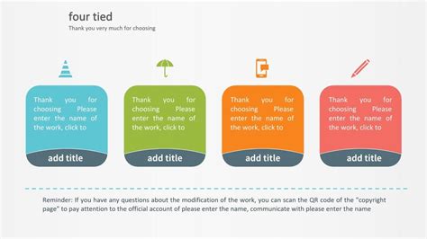 Set Of Four Colored Rectangles With Umbrella Google Slide Theme And Powerpoint Template Slidedocs