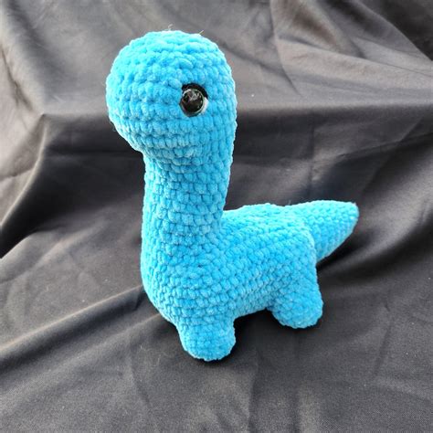 Crochet Brontosaurus Amigurumi Handmade Dinosaur Plushie