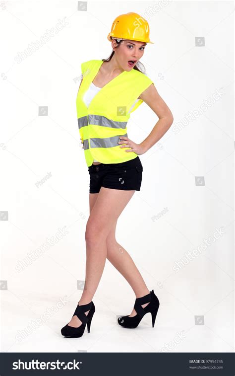 Sexy Female Builder Stock Photo Shutterstock
