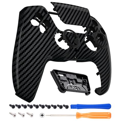 Extremerate Luna Redesigned Graphite Carbon Fiber Front Shell Touchpad Compatible With Ps5