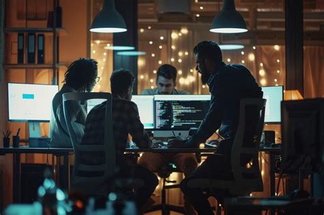 Engineers Collaborating On Technical Solutions Oct Premium AI