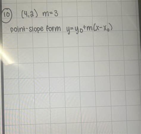 solved 4 2 m 3 n slope form y y0 m x−x0