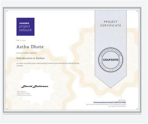 Astha Dhote On Linkedin Pythonprogramming Coursera