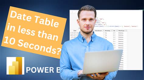 Power Bi Calendar Table In Less Than 10 Seconds