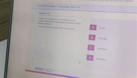 Computing Paradigms Knowledge Check 03 StudyX