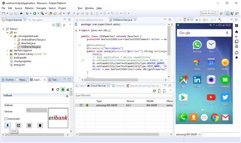 Appium Studio For Eclipse Install Your Application