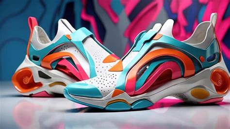 Premium Ai Image Futuristic Sneakers Concept Design