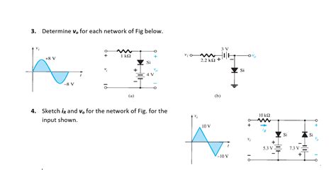 Solved 4 Sketch I R And V O For The Network Of Fig For Chegg Com
