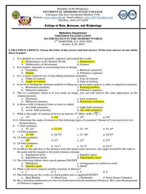 midterm exam math mid1a b pdf set mathematics empty set