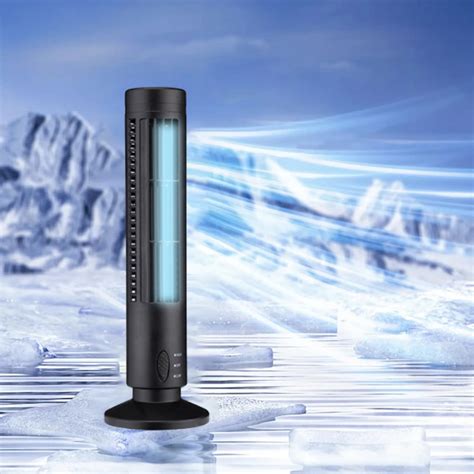 Summercome Tower Fan Led Bladeless Fan Tower Electric Fan Mini Vertical