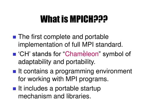 Lecture 2 Part Ii Message Passing Programming Mpi Ppt Download