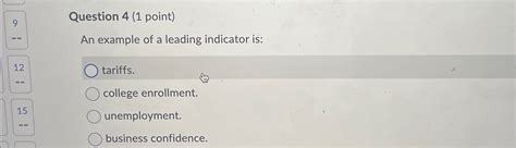 Solved Question 4 1 ﻿pointan Example Of A Leading