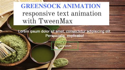 Greensock Animation Responsive Text Animation With Tweenmax Html And Css And Javascript