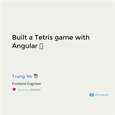 Build A Tetris Game With Angular