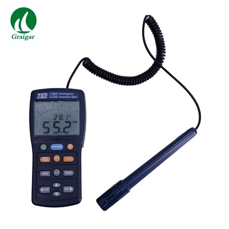 TES Datalogging Temperature Humidity Meter Accurate Versatile