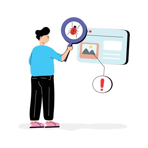Well Designed Mini Illustration Of Virus Scan Bug Scan 49620228 Vector
