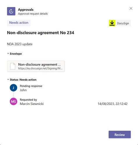 How To Use Docusign Approvals In Teams Modern Workplace Site