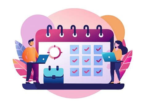 Scheduling And Planning Concept With A Calendar And Team Collaboration Premium Ai Generated Vector