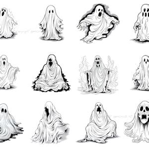 Procreate Ghost Stamps Ghost Brushes For Procreate Instant Digital Download Etsy