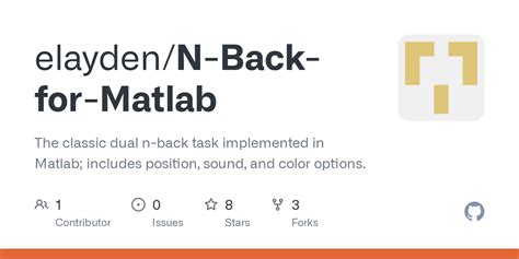 Github Elaydenn Back For Matlab The Classic Dual N Back Task