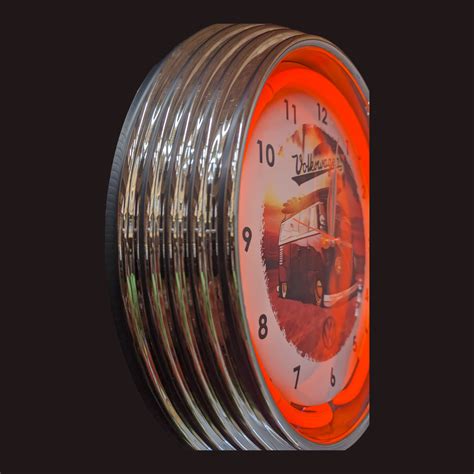 Volkswagen Bus Neon Clock Vw Bus Neon Clocks Retro Clock