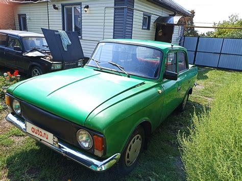 Купить б у Иж Москвич 412 1967 1998 ИЭ 1 5 Mt 75 л с бензин механика в Грайвороне зелёный ИЖ