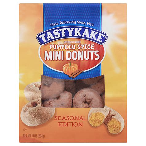 Tastykake Mini Donuts Pumpkin Spice 10 Oz Buehlers