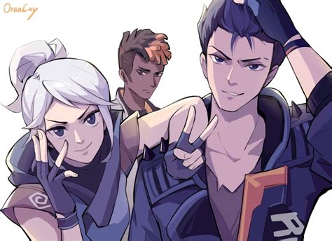 Jett Yoru And Phoenix Valorant Drawn By Oran Lovekarthus Danbooru
