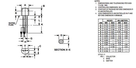 Bc547b Transistor Pinout Specifications And Datasheet