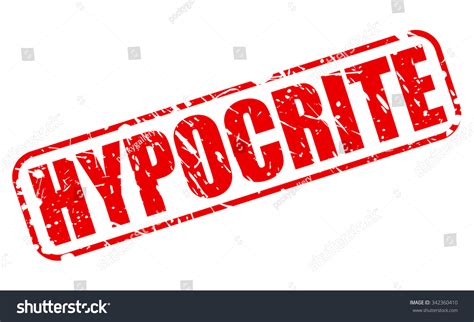 Hypocrite Red Stamp Text On White Stock Vector Royalty Free Shutterstock
