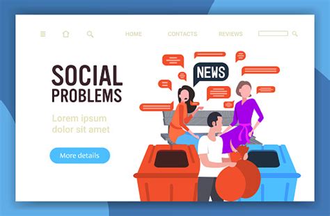 매일 뉴스 남자를 논의하는 회의 중에 채팅하는 여자 쓰레기 채팅 거품 통신 가공의 인물에 대한 스톡 벡터 아트 및 기타 이미지