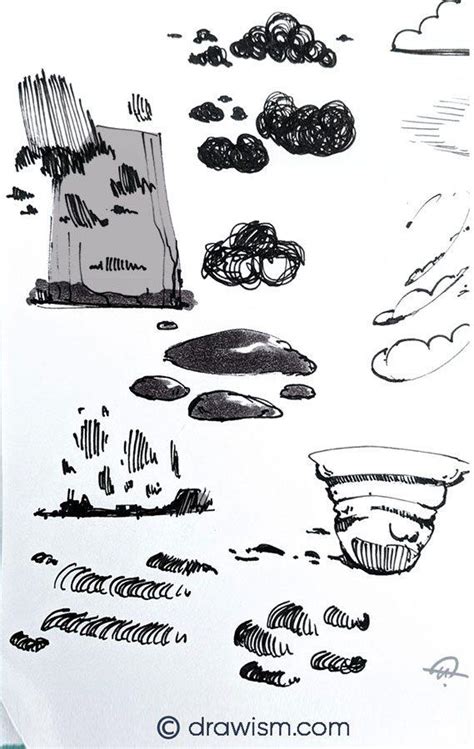 How To Draw Clouds With Pen And Ink Easy Drawism Studio