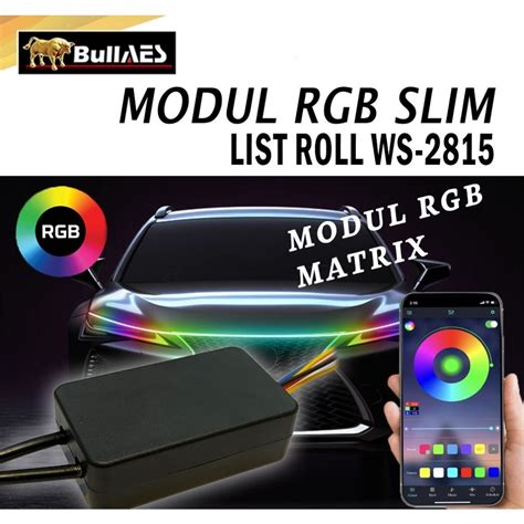 Slim Matrix List Roll RGB WS Welcome Light Module Shopee Malaysia