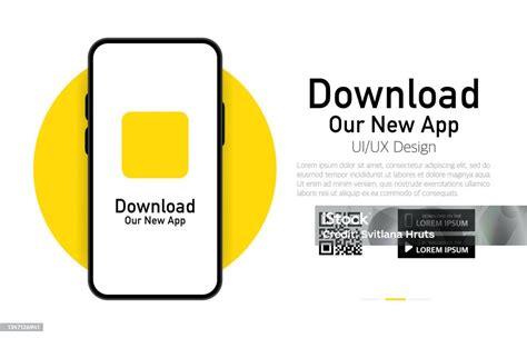 Download Our App Advertising Banner Phone Mockup App For Mobile Ui And