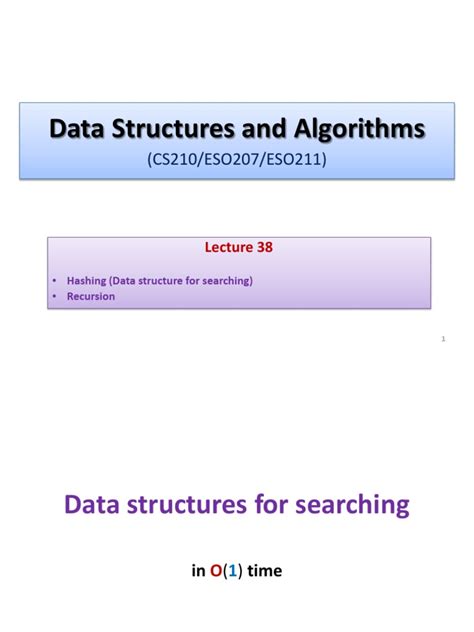 Data Structures And Algorithms Cs210eso207eso211 Pdf Subroutine Function Mathematics
