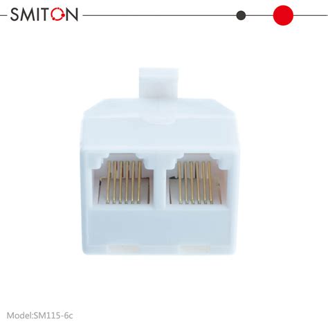 Phone Splitter 1 To 2 Rj11 Rj12 Adapter 1f 2m Telephone Adapter6rj11 Rj12 Adapter Telephone