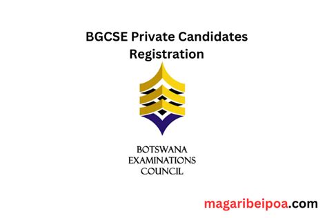 Bgcse Private Candidates Registration 2024 Dates And Fees Magaribeipoa