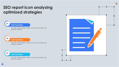 Seo Report Icon Analysing Optimized Strategies Ppt Powerpoint