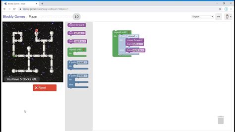 〚super Easy Solution For〛blockly Maze No 10 Youtube