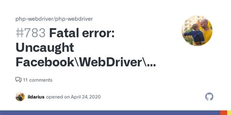 fatal error uncaught facebook webdriver exception