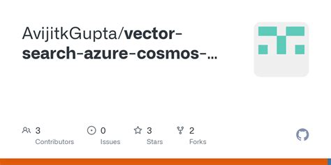 Github Avijitkguptavector Search Azure Cosmos Db Mongo Vcore