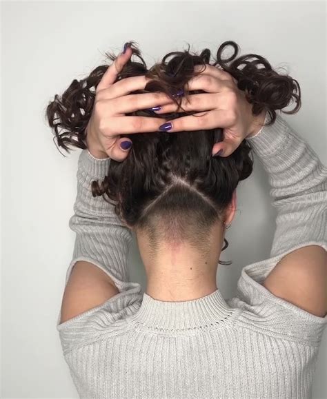 ♥️undercut to fix different curl pattern problem ️ by iulia christina